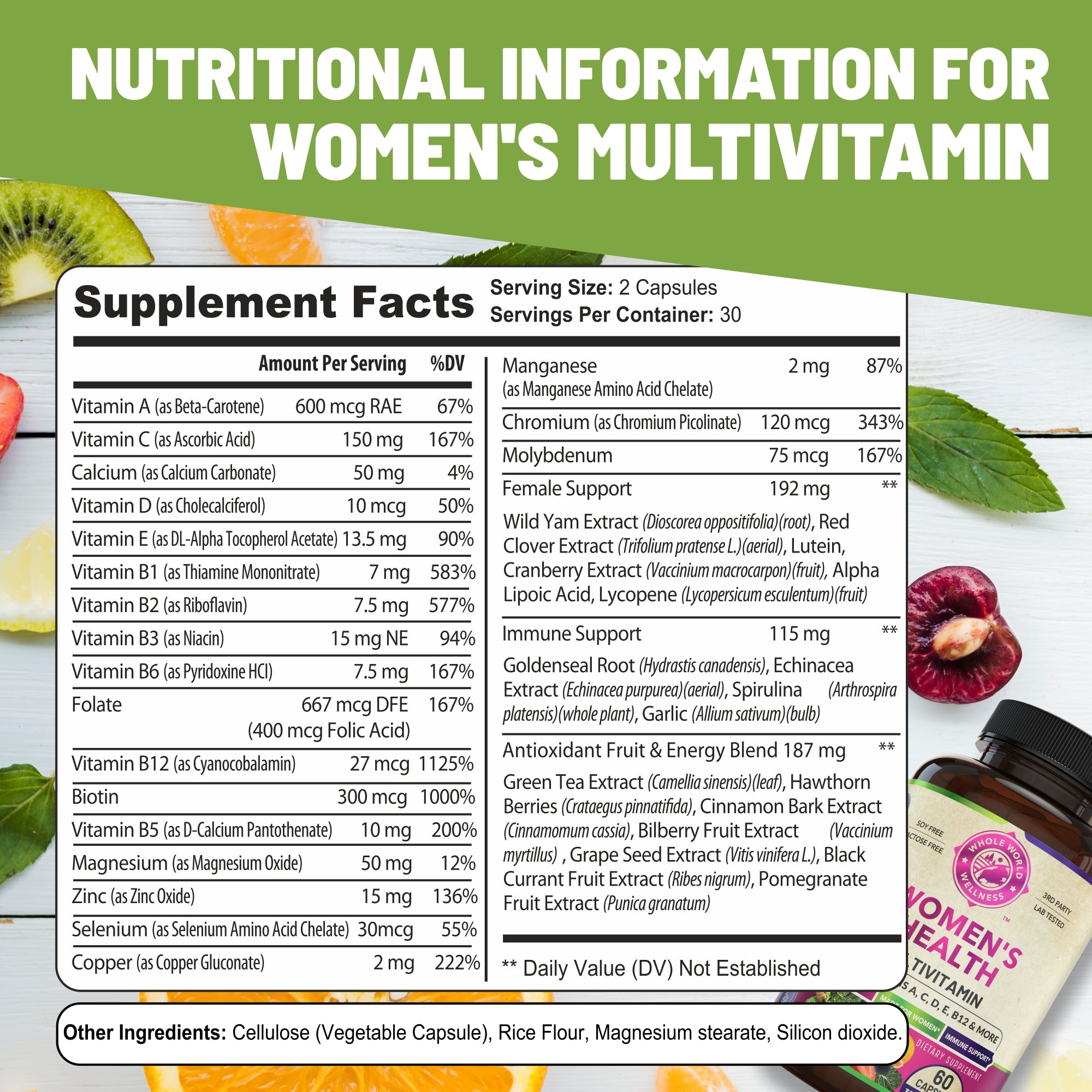Women's Health Multivitamin – WHOLE WORLD WELLNESS